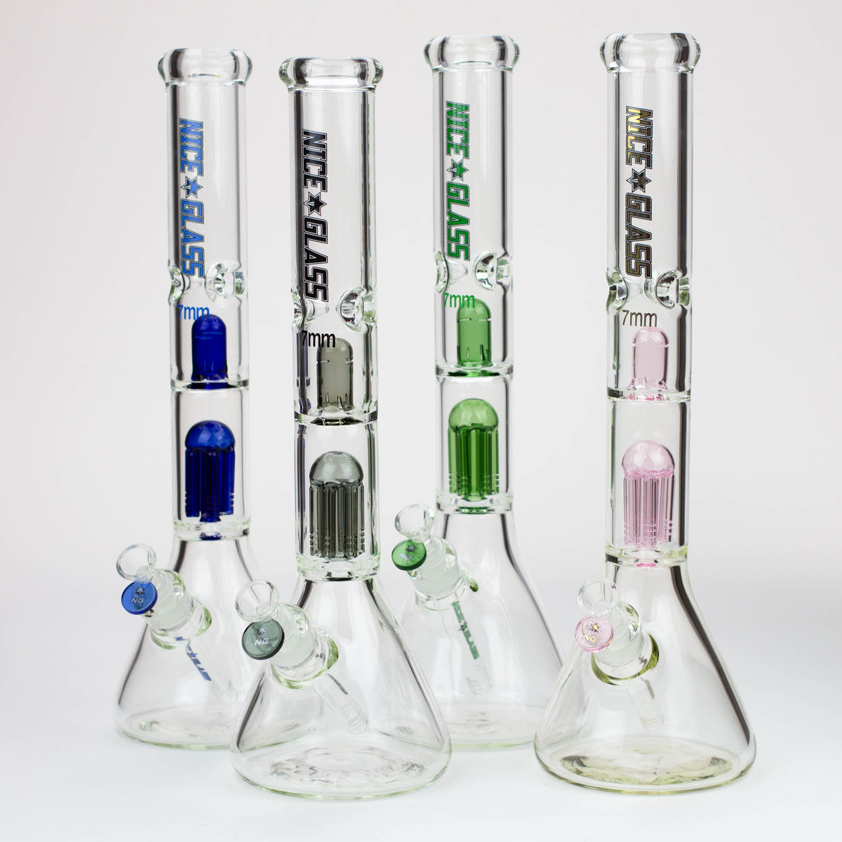NG | 18 inch 6-Arm Perc & Splash Guard Beaker [G607-7] — Bong Outlet Canada