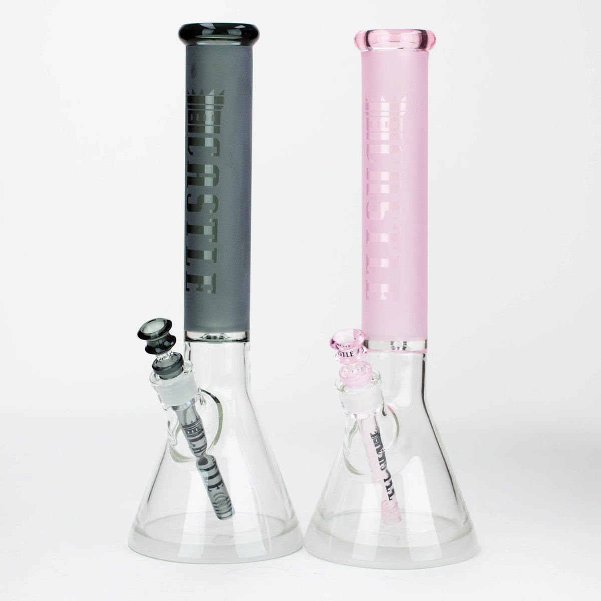 Castle Glassworks | 16" Frosted Tube Beaker Bong — Bong Outlet Canada