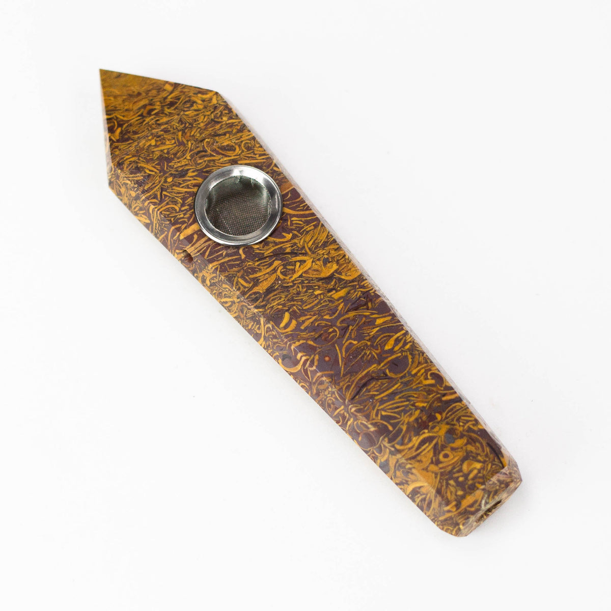 Acid Secs | Golden Jade Crystal Pipe with Choke — Bong Outlet Canada