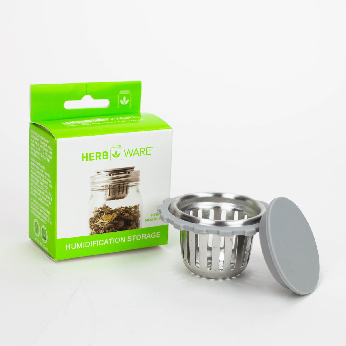 HERBWARE | Mason Jar Humidity PK holder R — Bong Outlet Canada