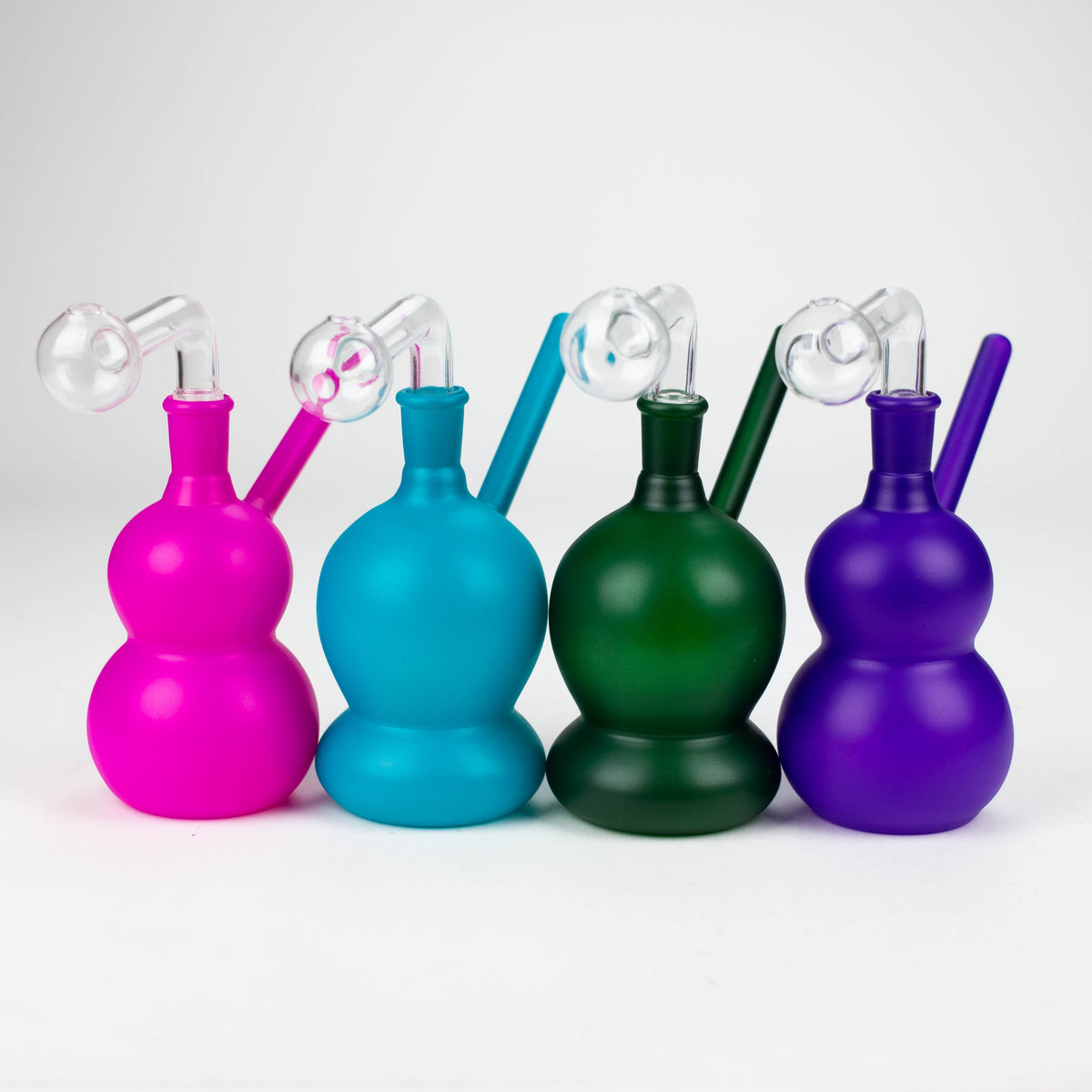 6" Oil pipe attached Assorted colours and shapes — Bong Outlet Canada