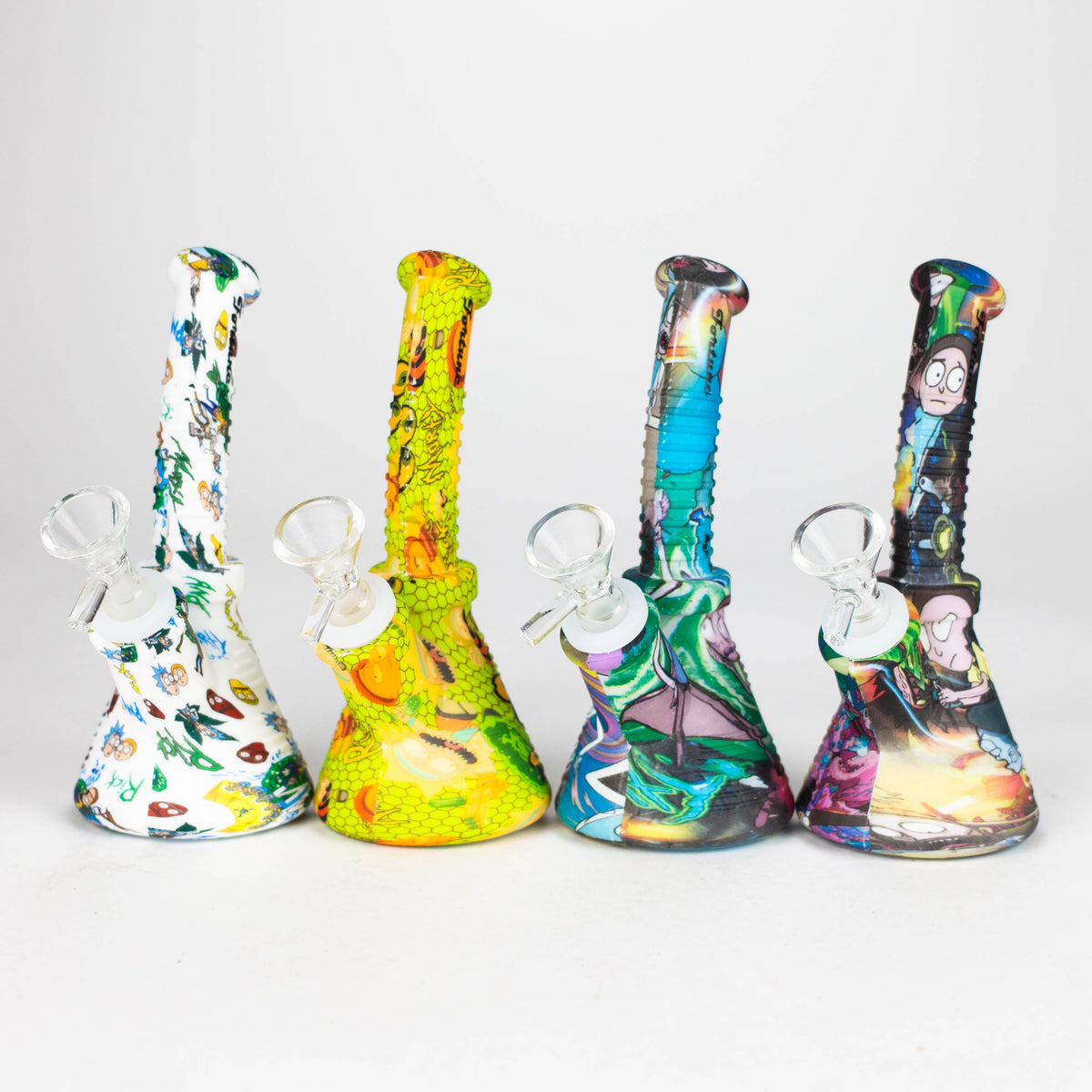 Fortune | 6.5" Angled Hydrographic Silicone Waterpipe-Assorted [SP1018 ...
