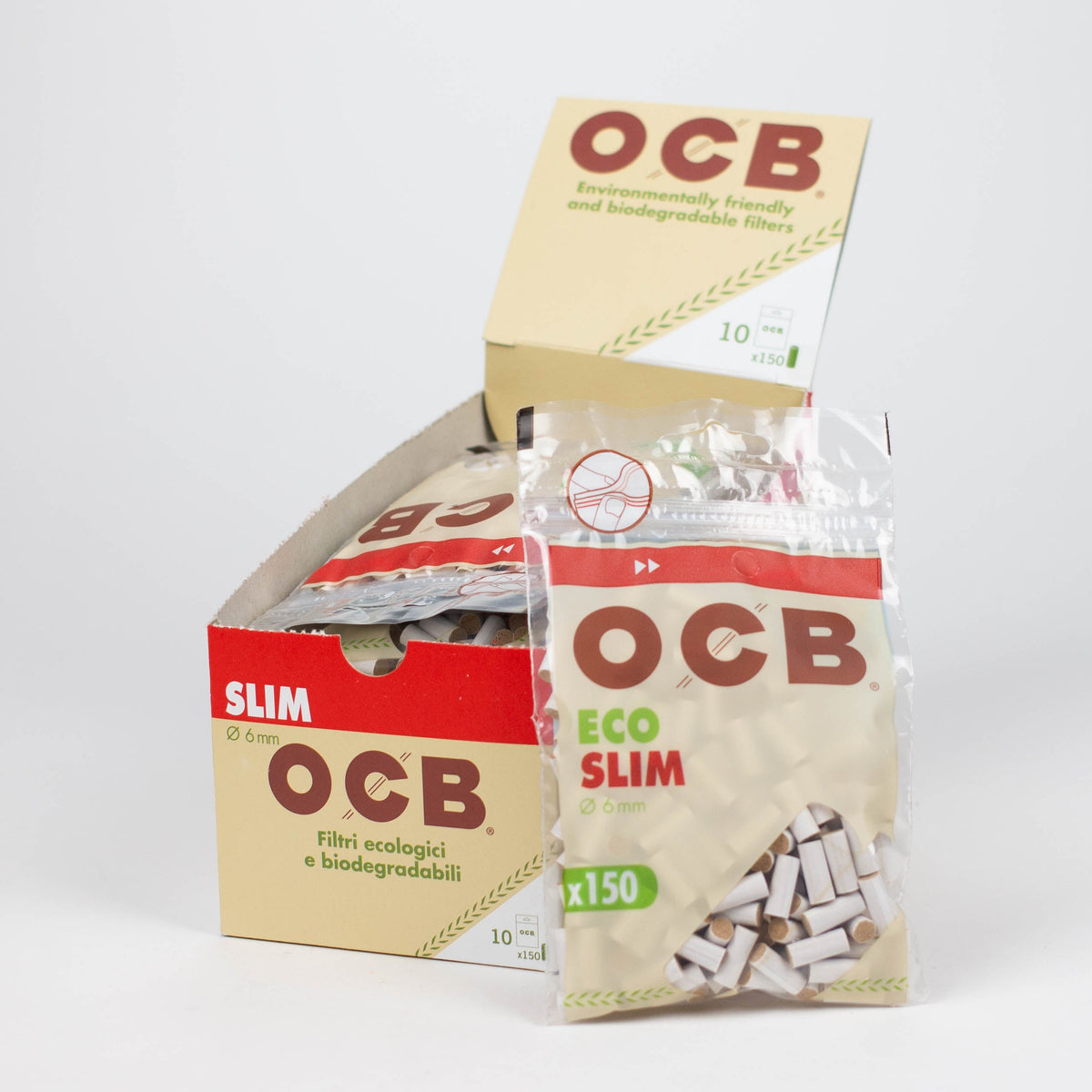 OCB | ECO Slim Filters Box of 10 — Bong Outlet Canada
