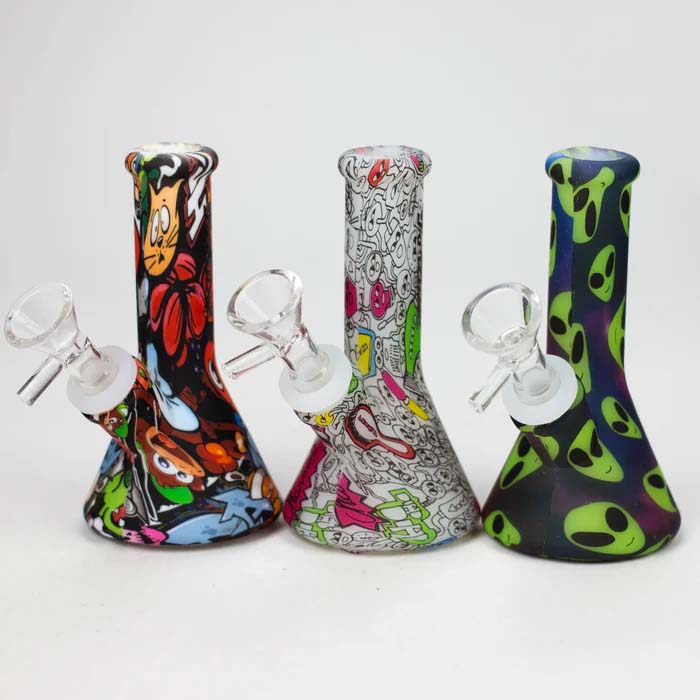 Fortune | 5" Hydrographic Silicone Bong-Assorted [SP1038P] — Bong ...