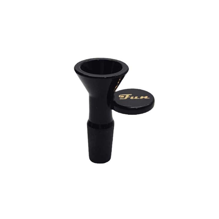 Fortune | Gold Logo Colorful 14mm Handle Bowl — Bong Outlet Canada