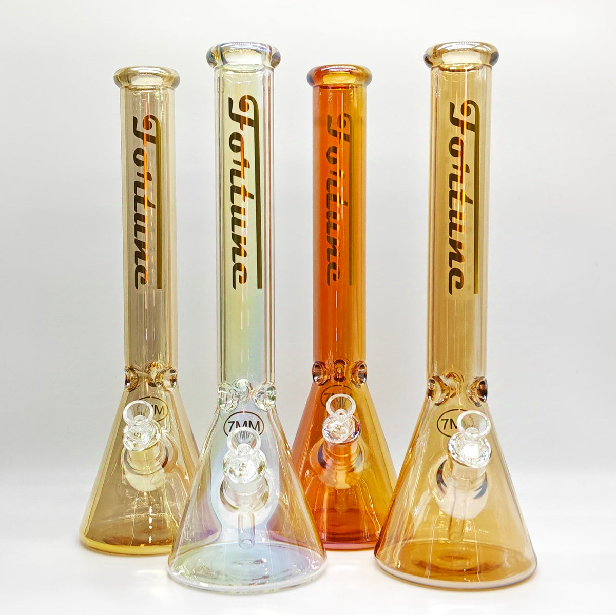 Fortune | 18" Electroplate Glass Beaker Bong [185007E] — Bong Outlet Canada