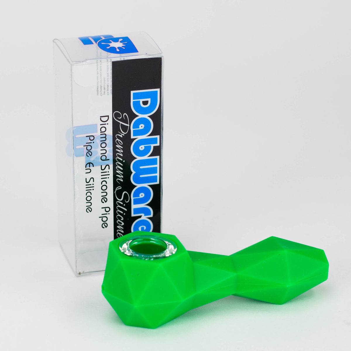 Dabware | Silicone Pipe Platinum Diamond (Green) — Bong Outlet Canada