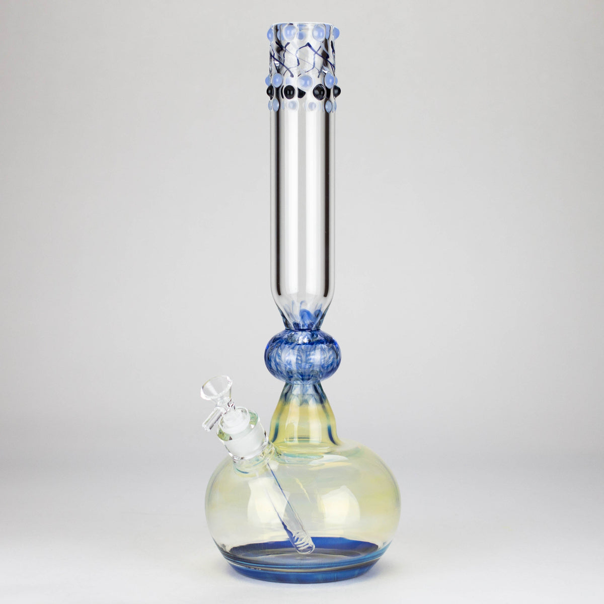 16″ Inside Out Jade Blue Color Tube Glass Bong [C2698] — Bong Outlet Canada