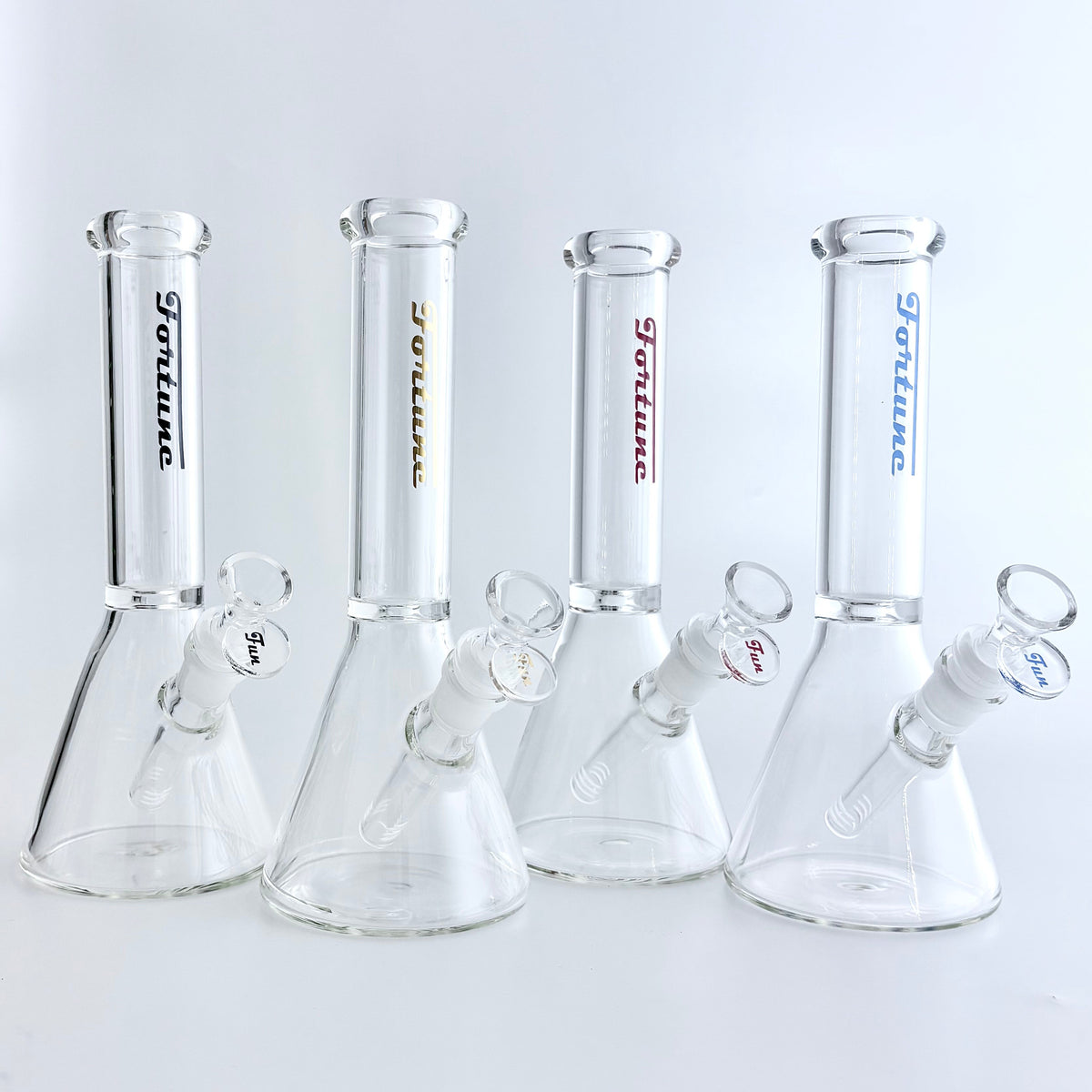 Fortune | 10" Clear Beaker Glass Bong – 5mm Thick — Bong Outlet Canada