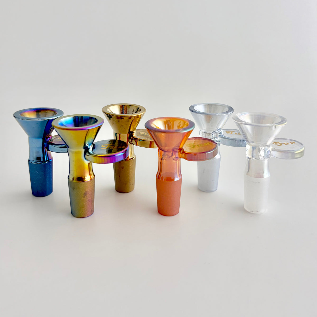 Fortune | Electroplated 14mm Joint Glass Bowl With Gold Logo — Bong ...
