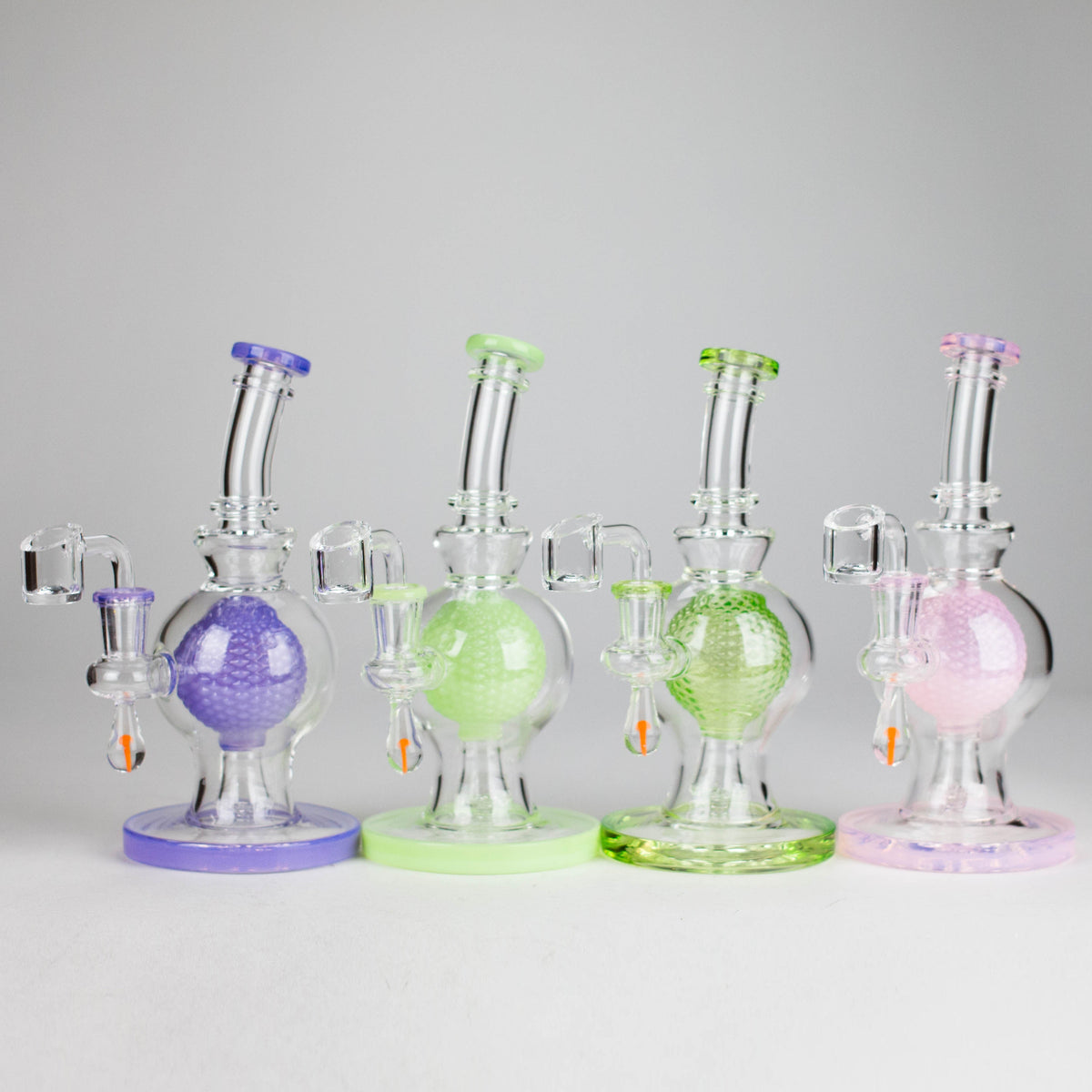 8" Ball Rig – Compact Dab Rig with Quartz Banger — Bong Outlet Canada