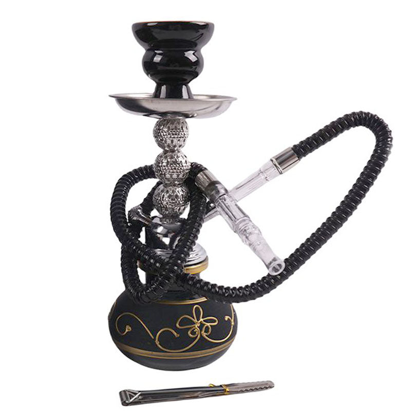 11" Hookah Single Hose, Maverick Shape Black Color [SMKE-023] — Bong ...