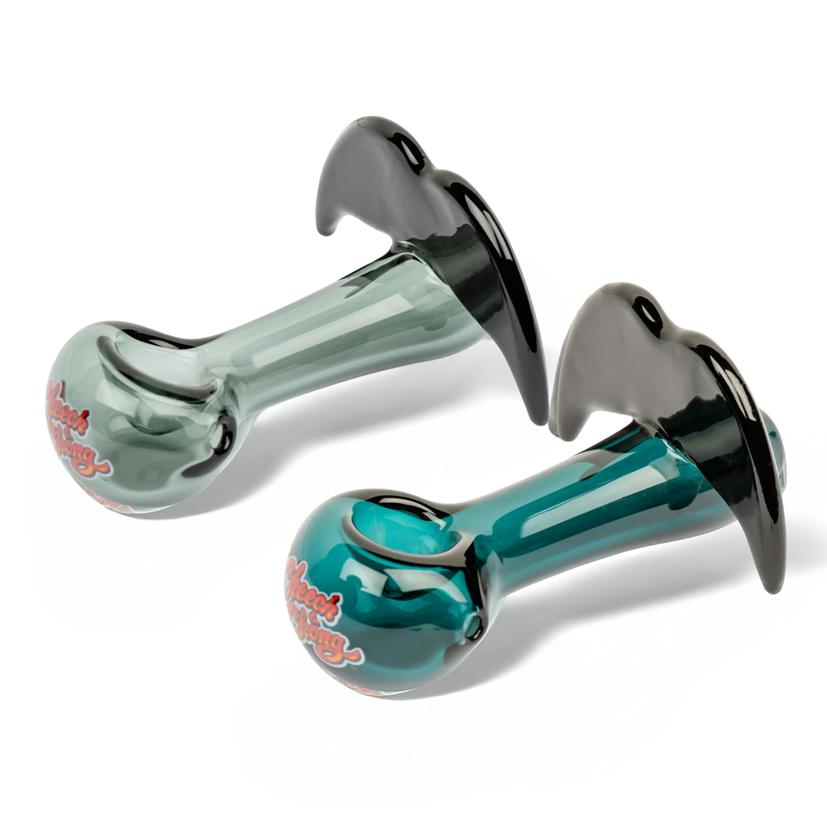 Cheech & Chong® Glass | 4" Smoke Moustache Ride Hand Pipe — Bong Outlet ...
