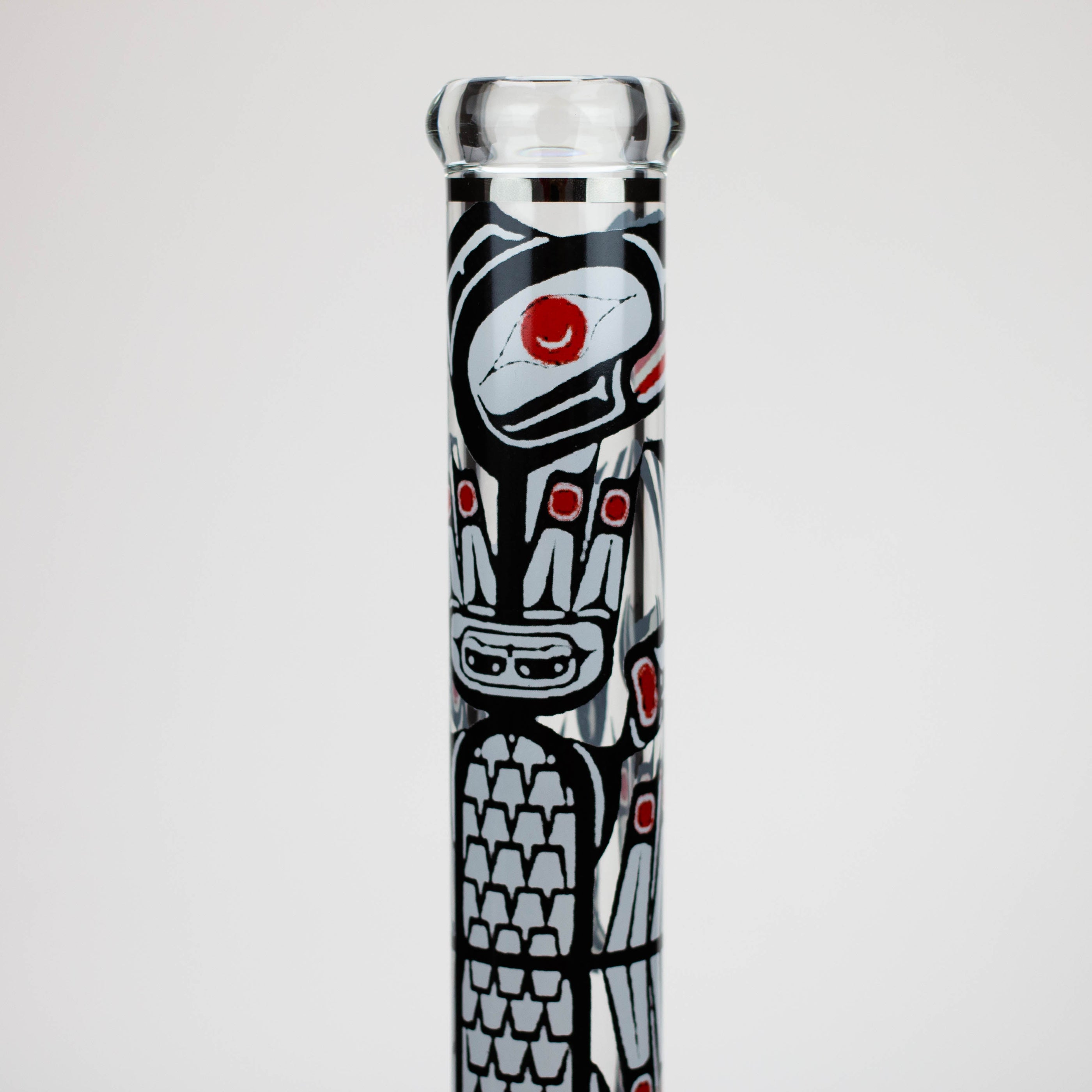 NG-18 inch 7mm Aboriginal Totem Beaker [YN1098] — Bong Outlet Canada