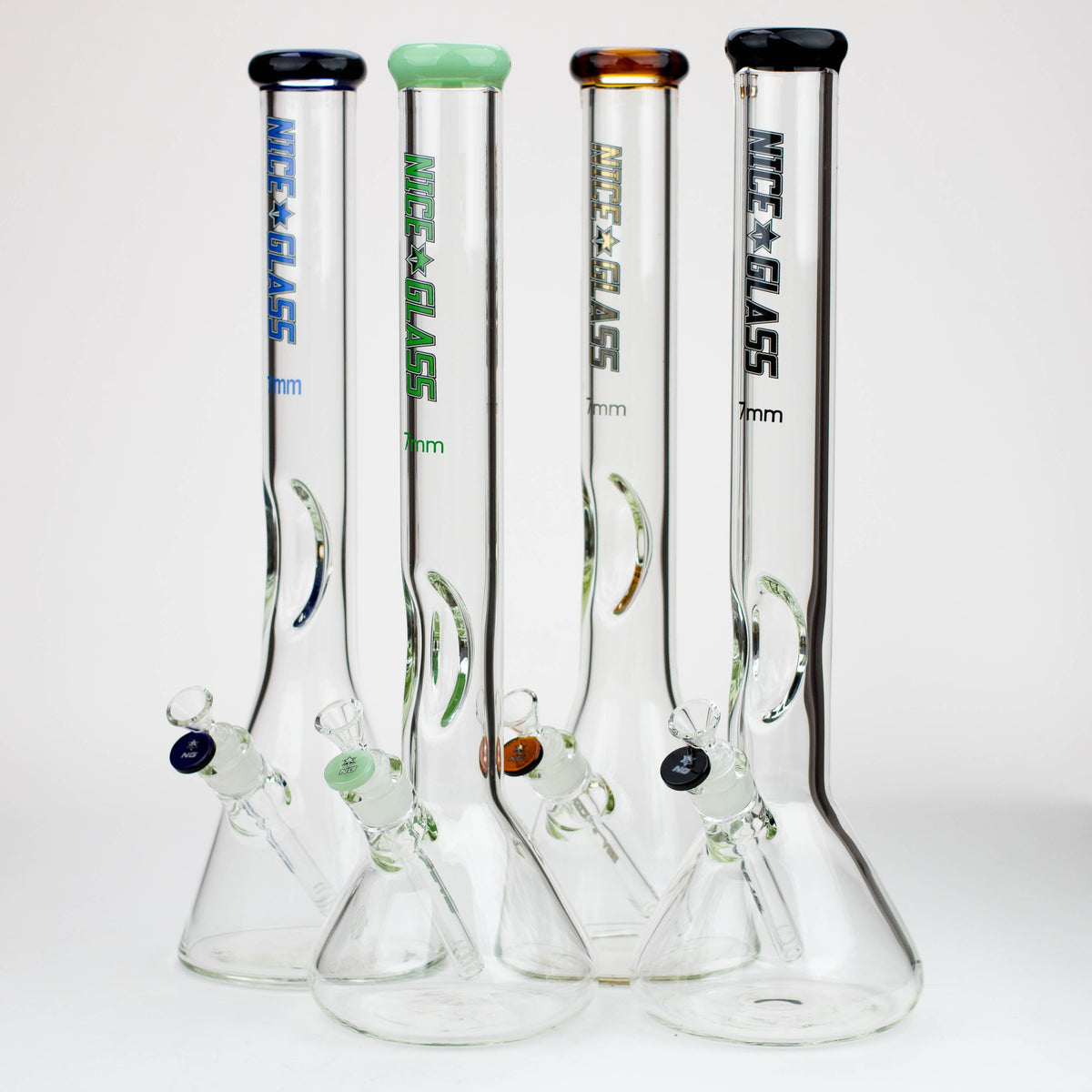 NG-18 inch Tall Flat Mouth Elbow Beaker [S303A] — Bong Outlet Canada