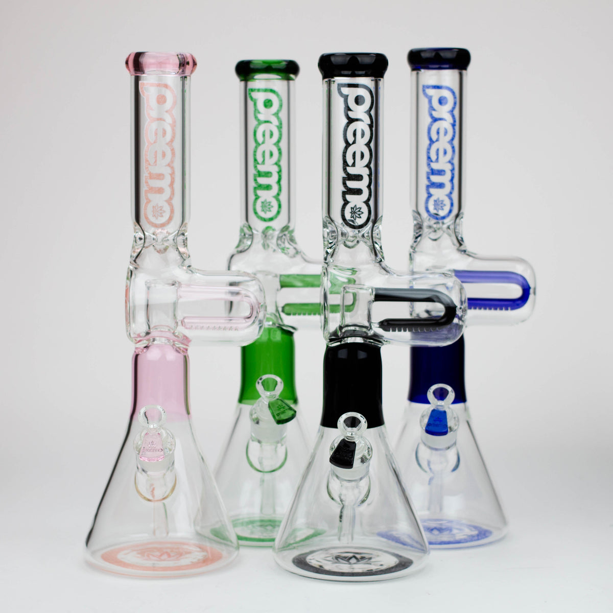 preemo - 18 inch U-Shape Percolator Beaker [P045] — Bong Outlet Canada