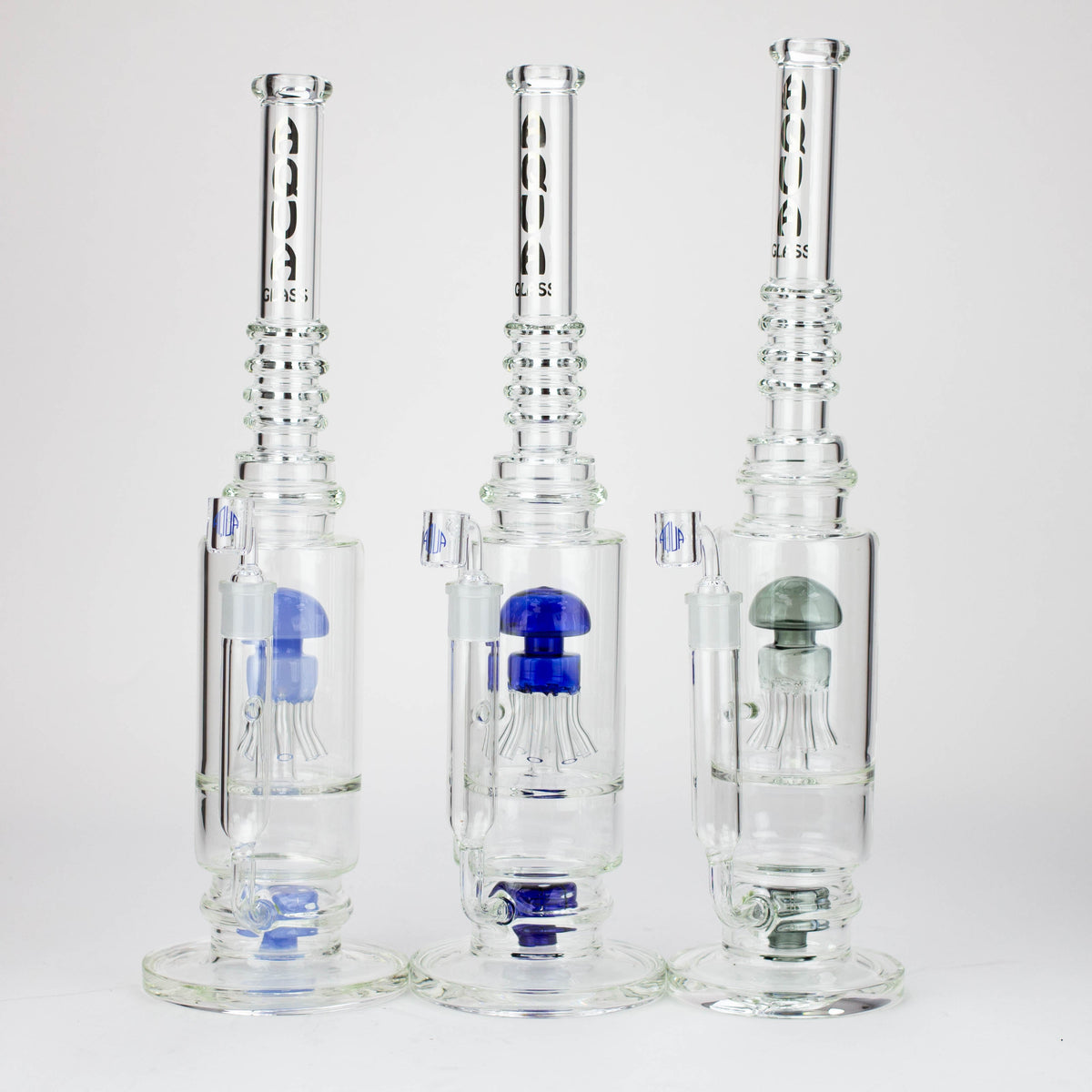 19" AQUA Glass 2-in-1 Octopus percolator glass water bong [AQUA121 ...