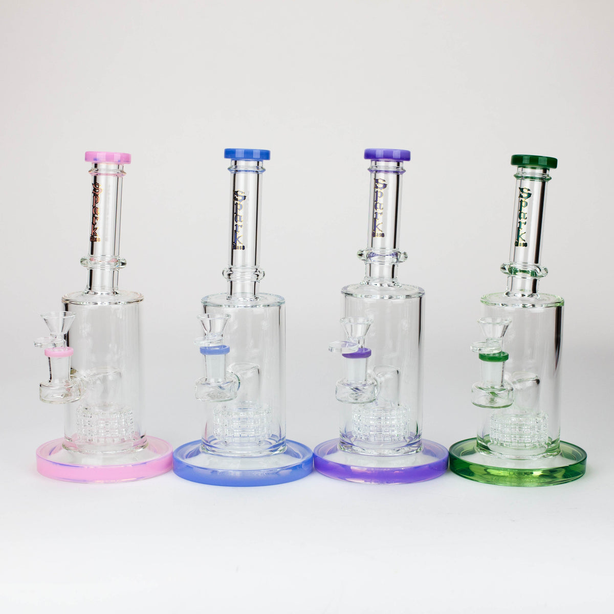 Spark - 10" SPARK barrel diffuser glass water bong — Bong Outlet Canada