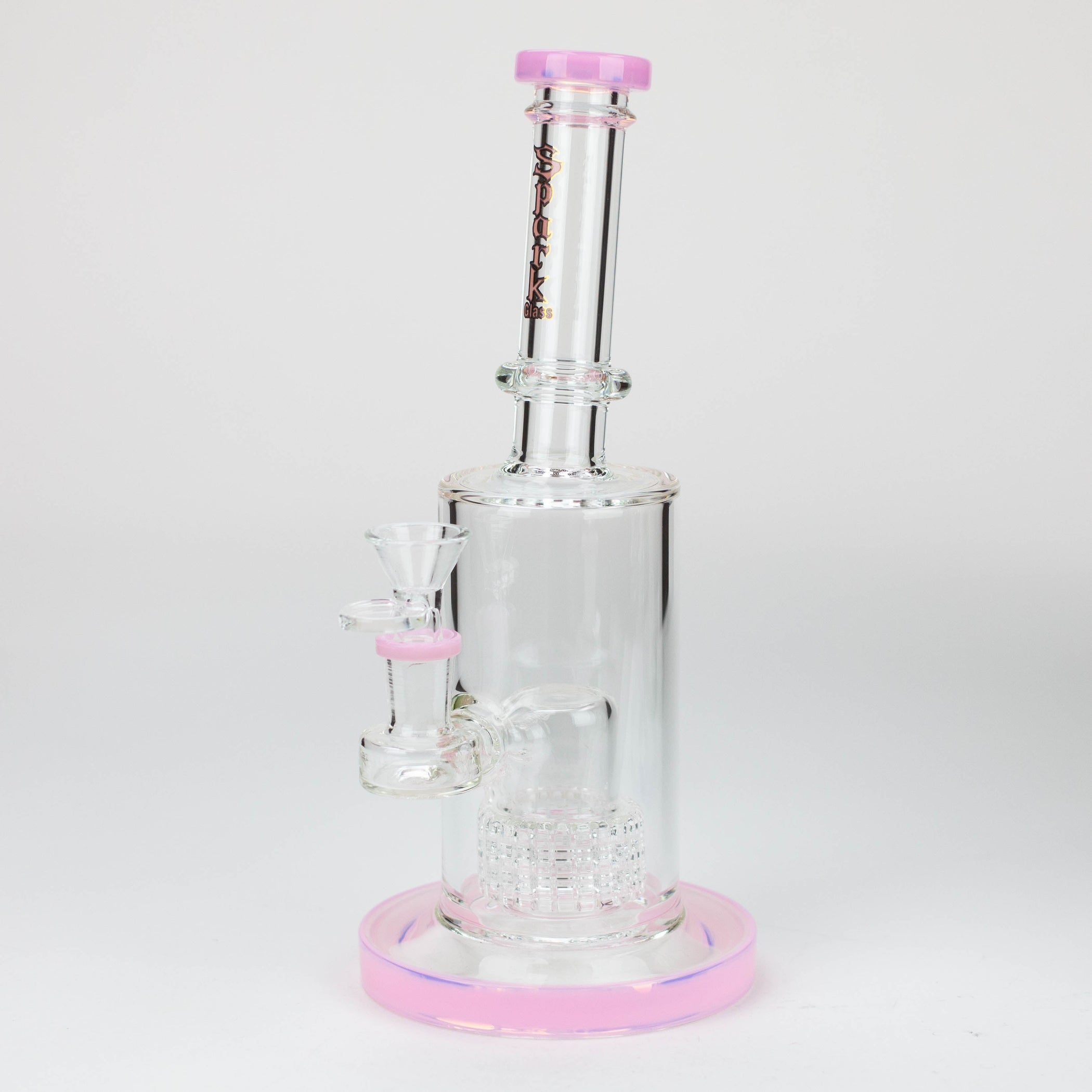 Spark - 10" SPARK barrel diffuser glass water bong — Bong Outlet Canada