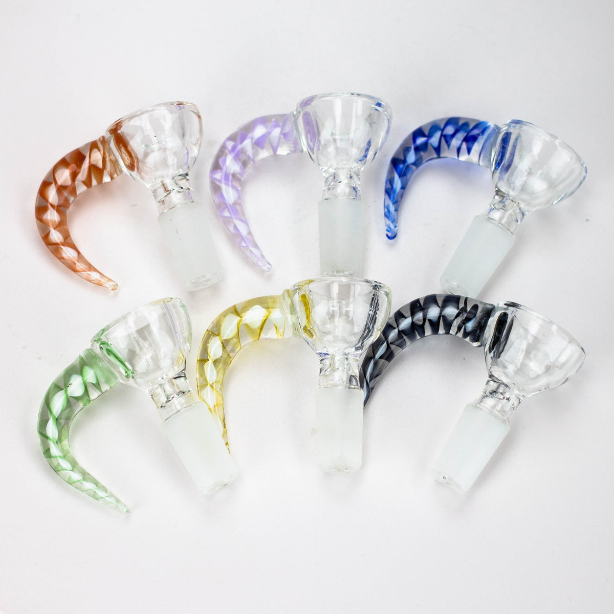Thick Large bowl with horn handle — Bong Outlet Canada