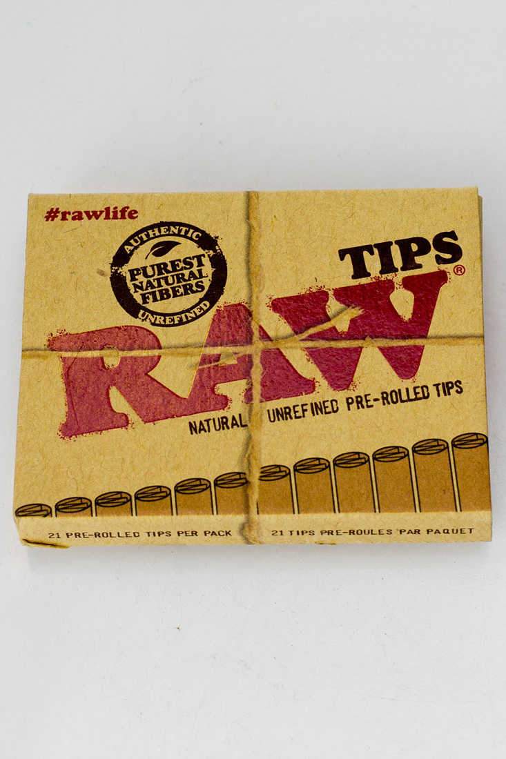 Raw Rolling paper pre-rolled filter tips Pack of 2 — Bong Outlet Canada