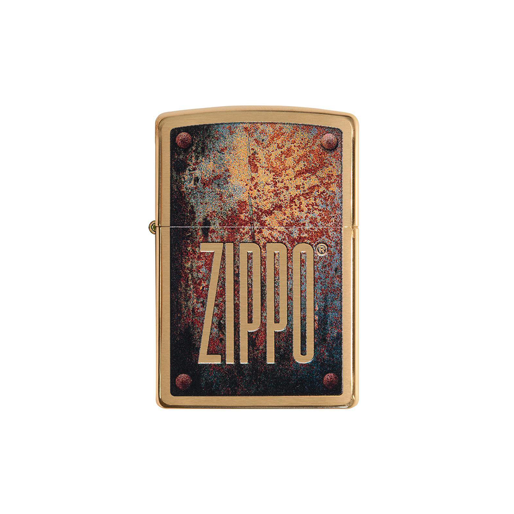 Zippo 29879 Rusty Plate Design — Bong Outlet Canada