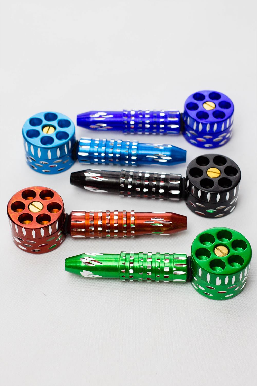 4.5" multiple chambers revolving metal pipe- Bong Outlet — Bong Outlet ...