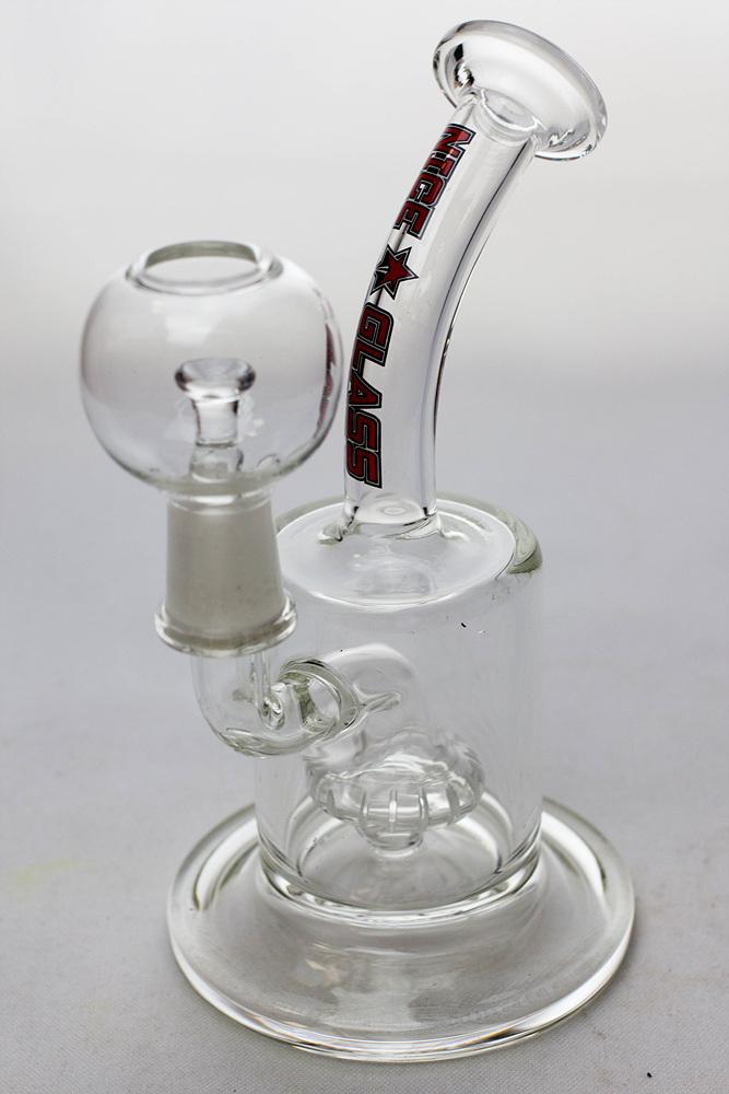 6" Nice glass shower head diffuser dab rig — Bong Outlet Canada