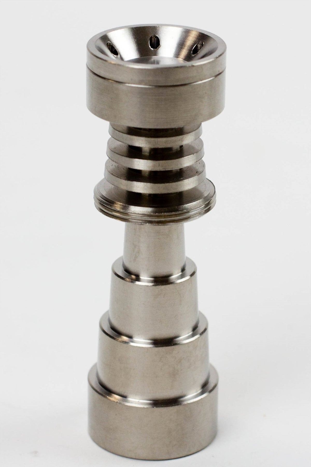 Titanium Domeless Nail with 6-hole dish — Bong Outlet Canada