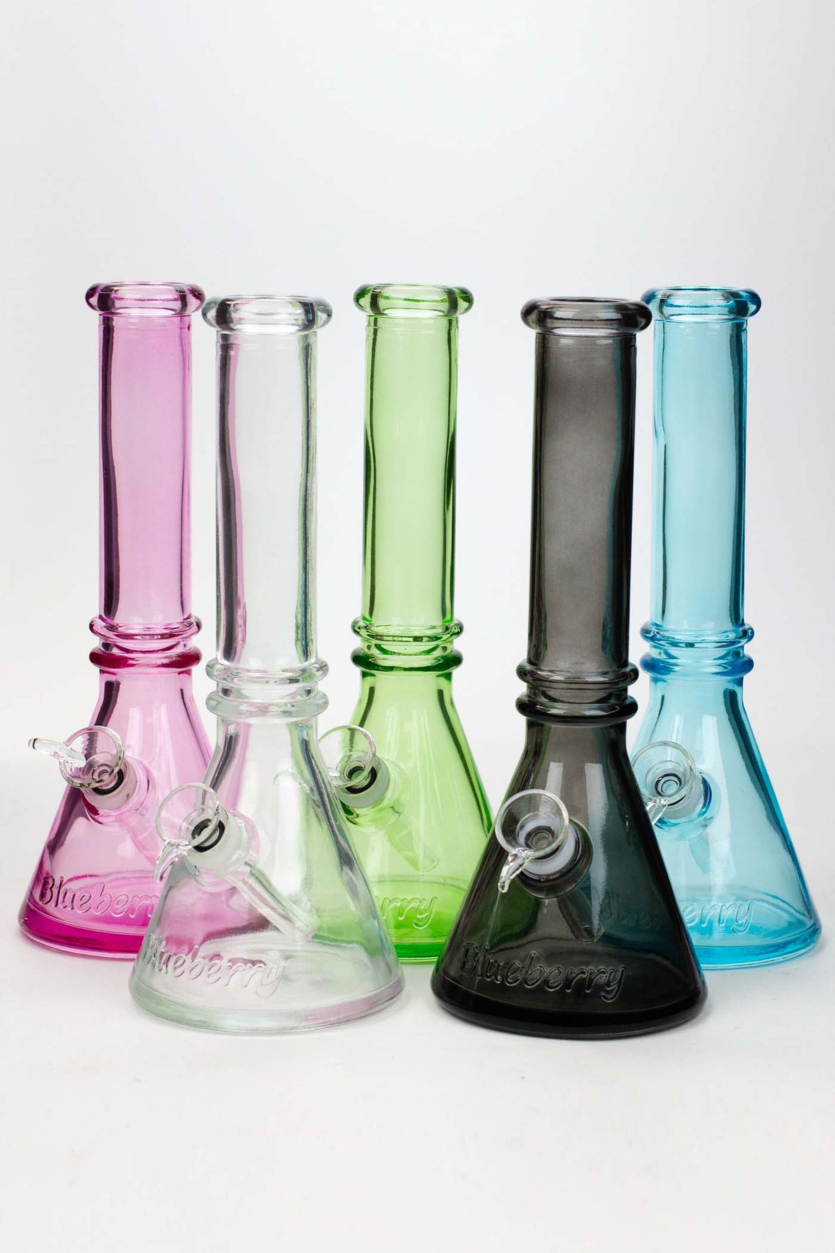 10" Blueberry colored soft glass water bong ( HX4002 ) — Bong Outlet Canada