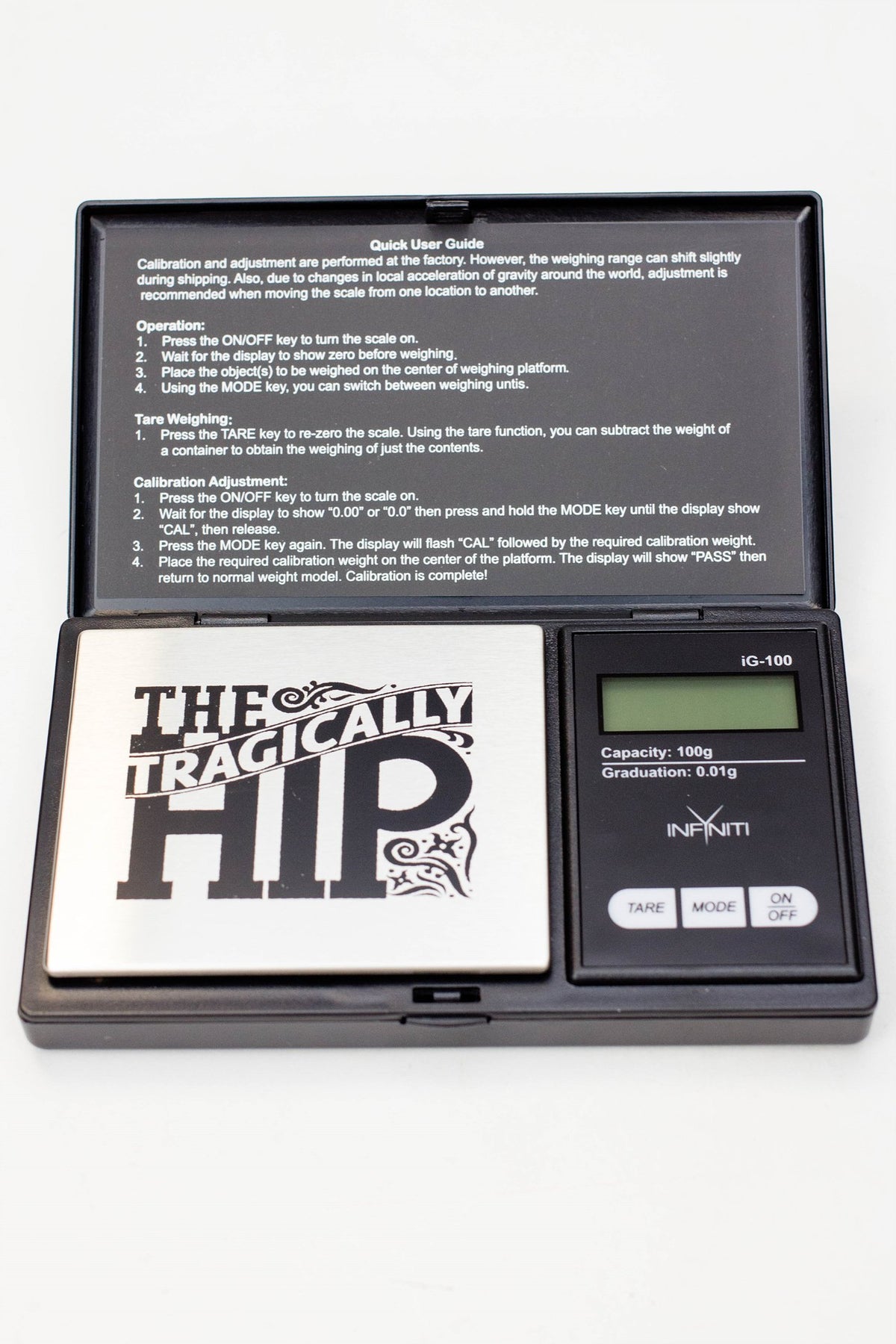 INFYNITI The Tragically HIP G-Force TRG-100 scale — Bong Outlet Canada