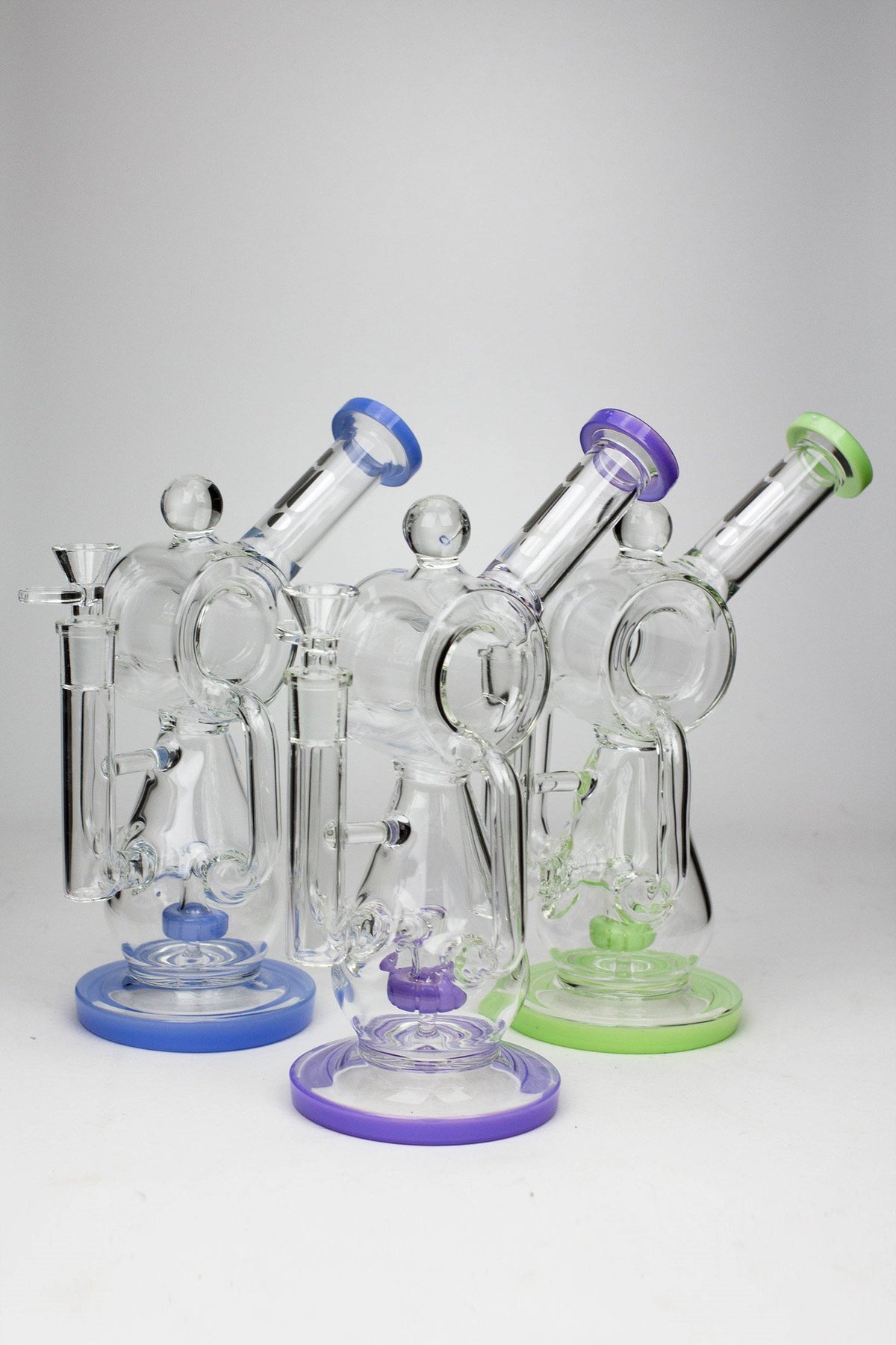 9.5" Infyniti barrel recycler with showerhead diffuser bong — Bong ...