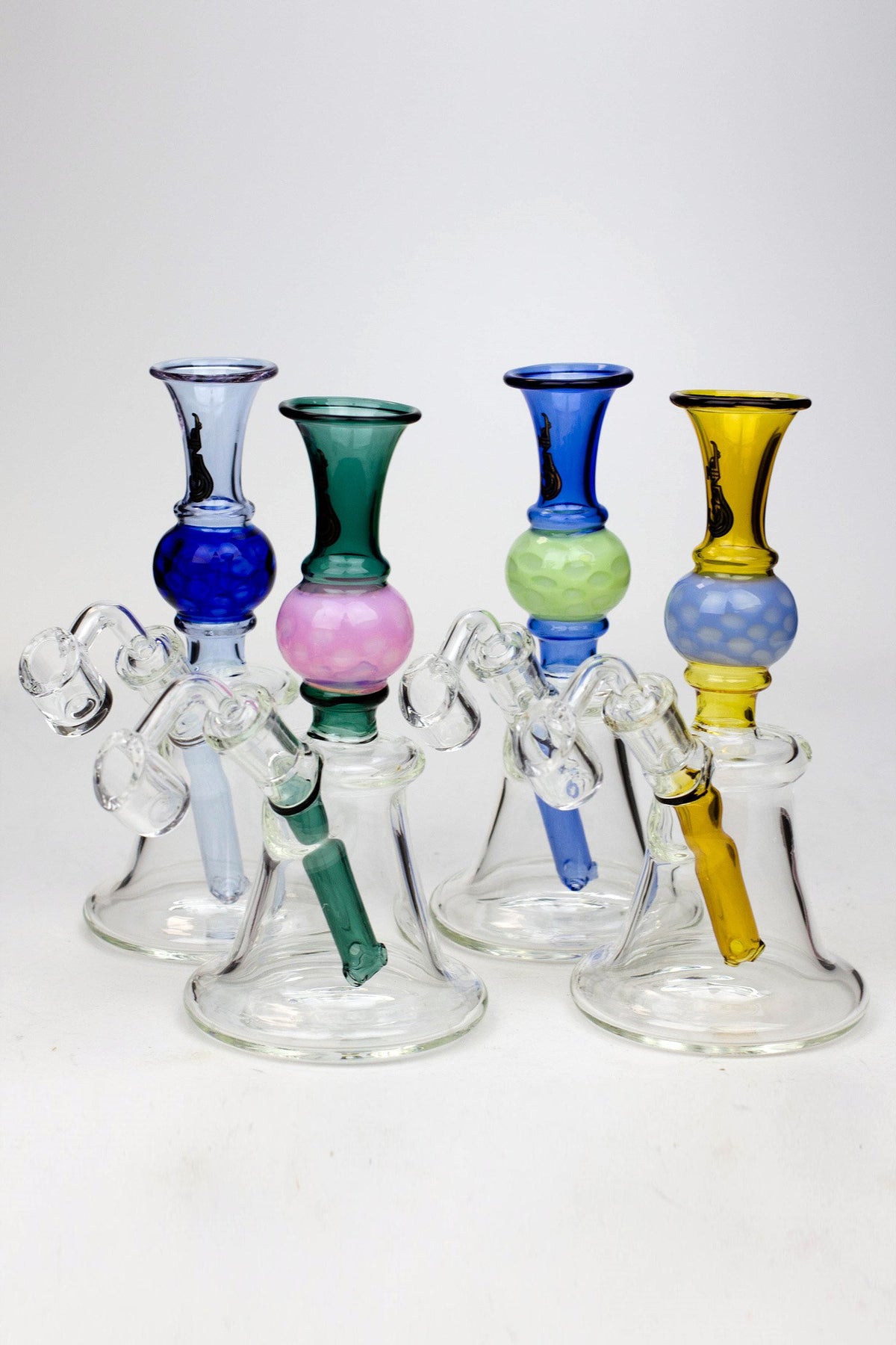 7" Genie hand bell fixed stem dab rig — Bong Outlet Canada