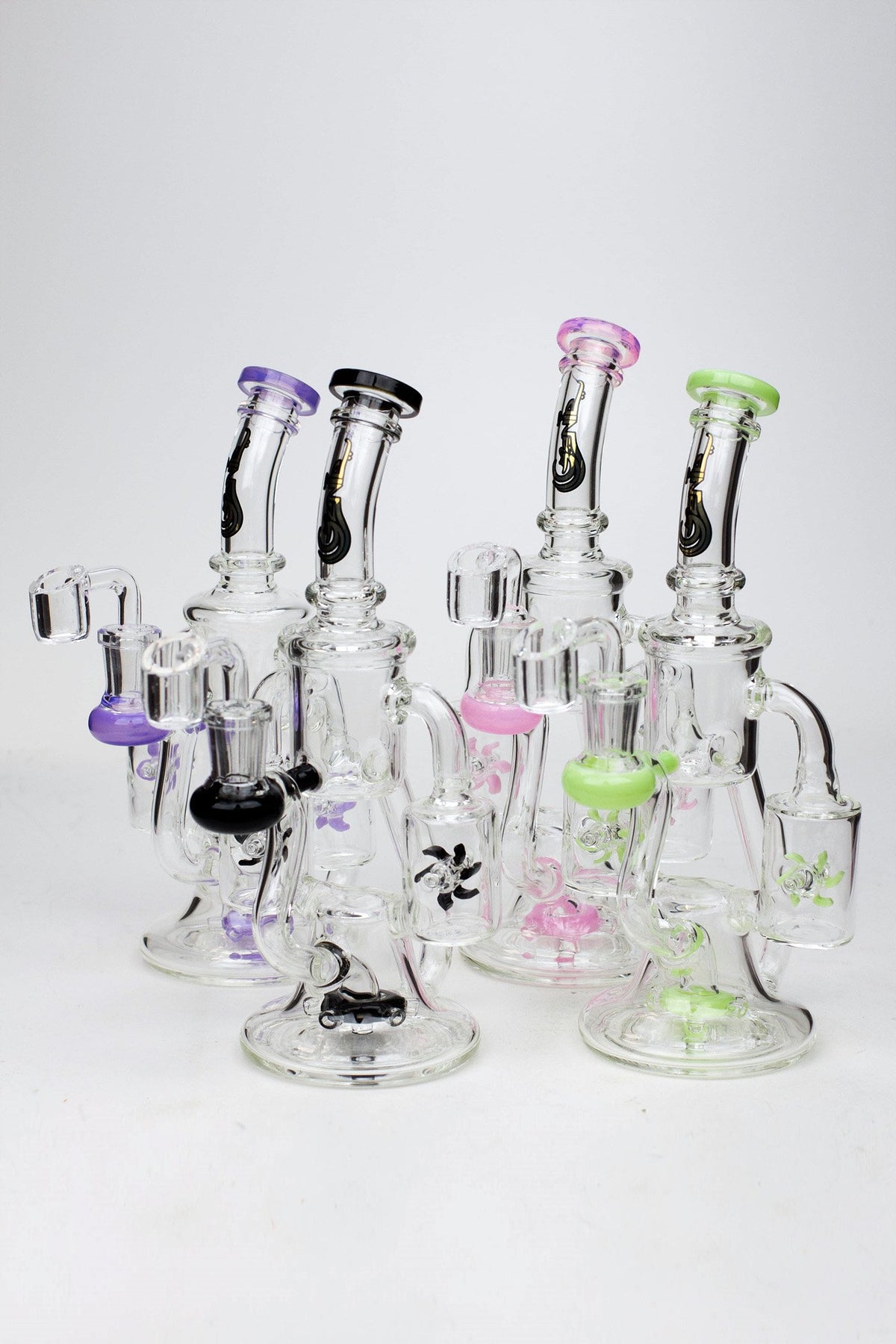 8.5" Genie twin turbine recycler dab rig — Bong Outlet Canada