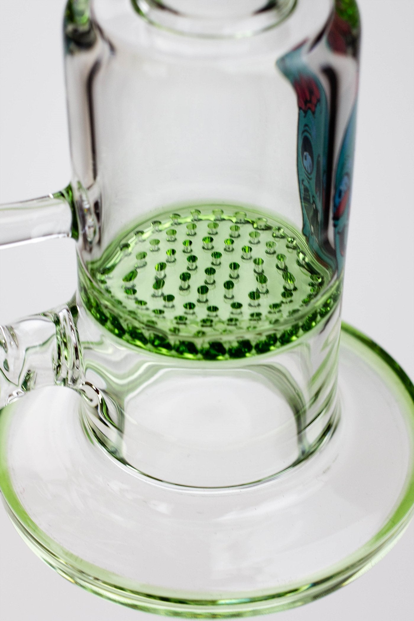 8" HAZE 2-in-1 Honeycomb diffuser Bent neck Dab Rig — Bong Outlet Canada