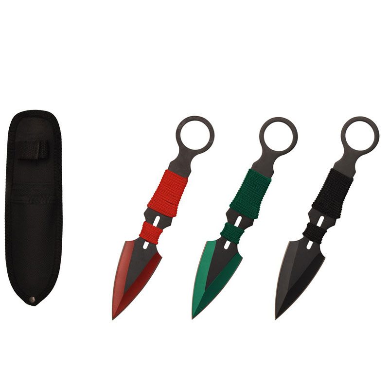 Throwing Knives with Nylon Sheath [T00501-1] — Bong Outlet Canada
